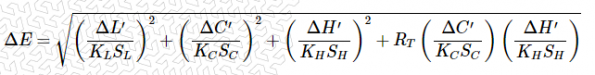 CIE ΔE* (Color Difference) Equations | Techkon